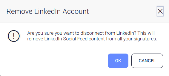 LinkedIn Social Feed – Exclaimer Knowledge Base